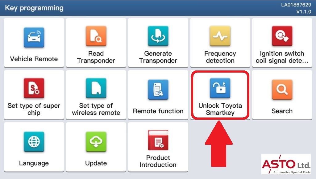 LAUNCH X431 PAD V + Key Programmer での 中古品トヨタスマートキー 初期化（ブログ） - ASTO(アスト) 公式