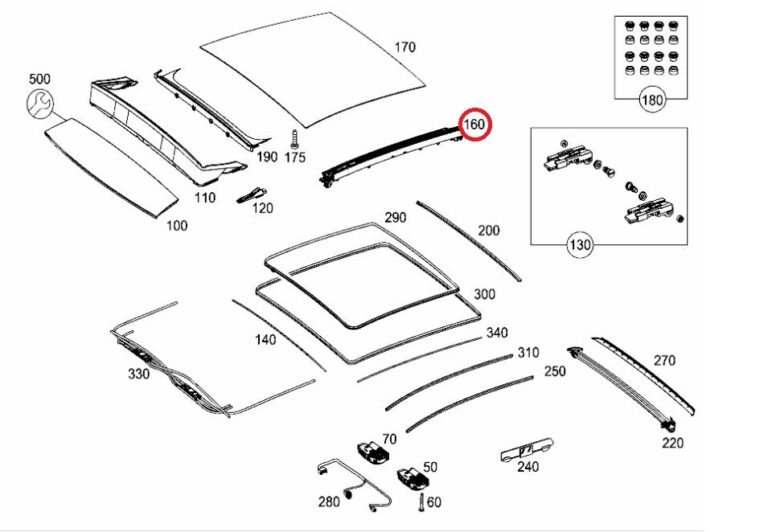 2016年 ベンツ W292 GLE350 ルーフメカニズム 右 純正新品 2927800700（ブログ） - ASTO(アスト) 公式